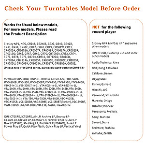 banpa Turntable Cartridge Replacement BP2ATC - with Two Side Red and Blue Diamond Tip for Vinyl LP/78 RPM Record Player