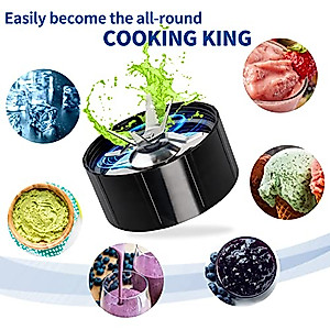 Genteen Personal Smoothie Bullet Blender,650W| 8 Pcs Smoothie Blender with 3 Speeds,24+17oz Travel Bottles BPA Free Single Serve Blender for Protein Shakes (Silver)