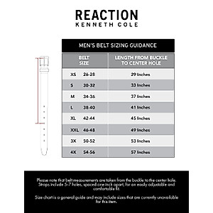 Kenneth Cole Men's Perfect Fit Adjustable Click Belt, Brown Plaque, X-Large (42-44)