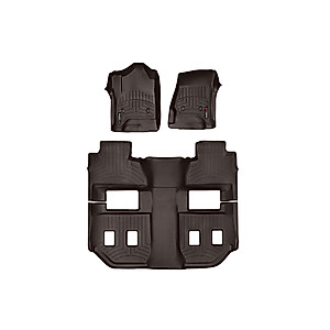 WeatherTech Custom Fit FloorLiners for Suburban, Yukon XL - Full Set (47607-1-3), Cocoa