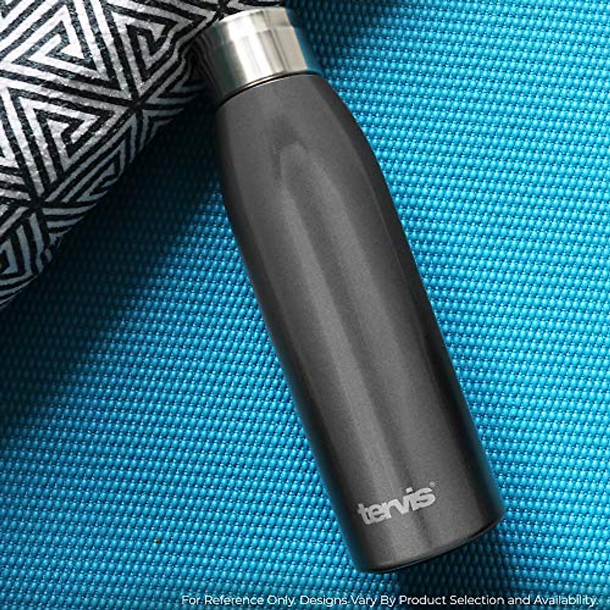 Tervis Christmas Gnomes Pattern Holiday Triple Walled Insulated Tumbler Cup Keeps Drinks Cold & Hot, 17oz Water Bottle, Stainless Steel