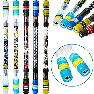 3 Pieces Spinning Pen Rolling Finger Rotating Pen Non Slip Coated 7.87 Inches Spinning Ballpoint Pen with Weighted Ball Gaming Pens for Student Learning Office Supplies, Random Color