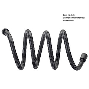 Metal Bathroom Hand Held Black Shower Head With Long Hose High Pressure Massage Hand Held Shower Head Kit shower head