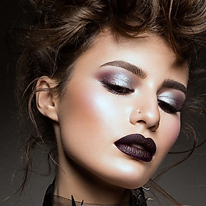 Body Candy Solid 14k Yellow Gold 1.5mm (0.015 cttw) Genuine Diamond L Shaped Nose Stud Ring 18 Gauge 1/4"