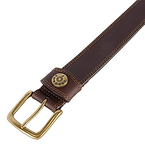 Browning Mens Belt, Leather Slug (Brown), 36 US