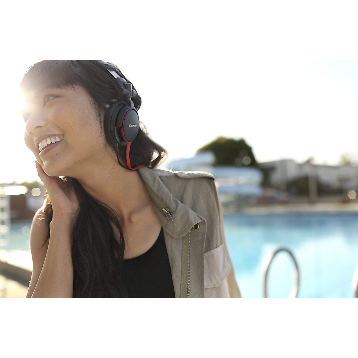 Sony MDRV55 Red Extra Bass & DJ Headphones MDR-V55 MDR-V55/RC(U)