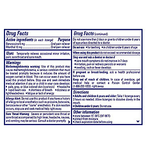 Chloraseptic Sore Throat Lozenges, Citrus, 18 Count, 1 Pack