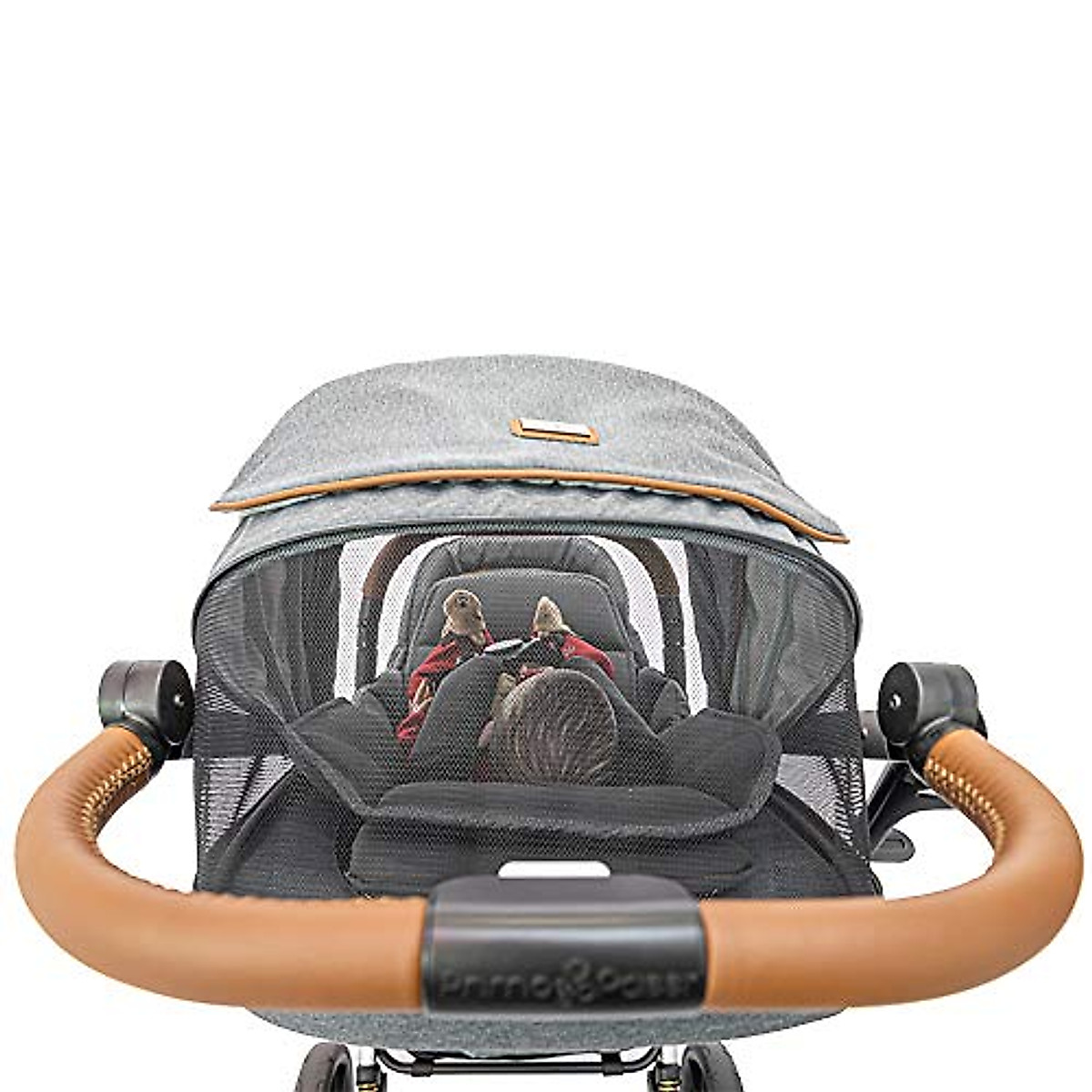 Icon Baby Stroller - Compact Stroller for Travel with Adjustable Footrest, Ventilated Canopy and Reversible Seat - by Primo Passi (Grey Melange)