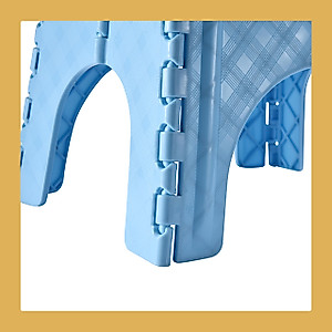 2 Lb. Depot Folding Stepping Stool - Collapsible Seating, Footstools - Foldable Plastic Adult Stool- Suitable for Indoor & Outdoor Use - Lightweight, Portable & Easy-to-Use 9-inch Height