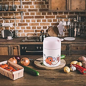 Maxerkeep Food Thermos Japanese Anime Pochita Makima Denji17oz Vacuum Insulated Soup Flask Stainless Steel Lunch Container for Hot Food,Food Jar for Toddlers & Kids