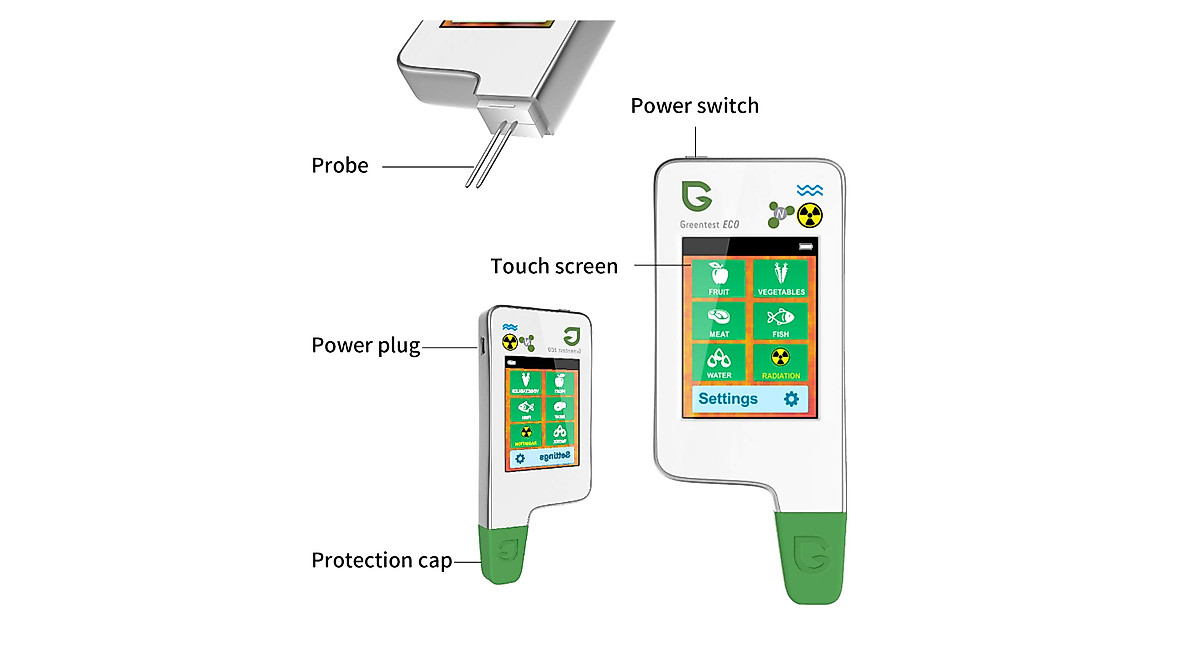 Greentest Portable Digital Nitrate Tester Food Radiation Detector ...