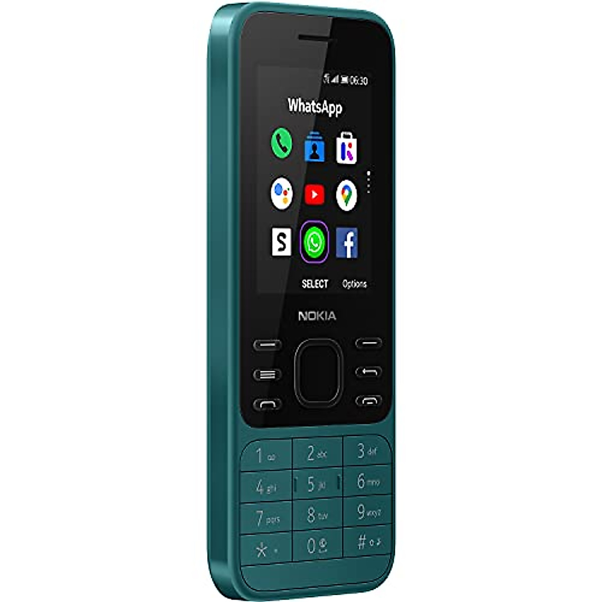 Nokia 6300 4G | Unlocked | Dual SIM | WiFi Hotspot | Social Apps | Google Maps and Assistant | Cyan Green