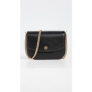 Tory Burch Women's Robinson Convertible Shoulder Bag, Black, One Size