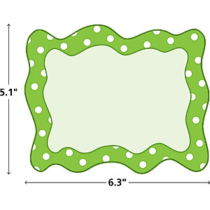 Teacher Created Resources Blank Cards Accents, Polka Dot (4757)