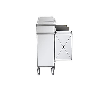Powell Company Mirrored 4-Door 3-Drawer Console