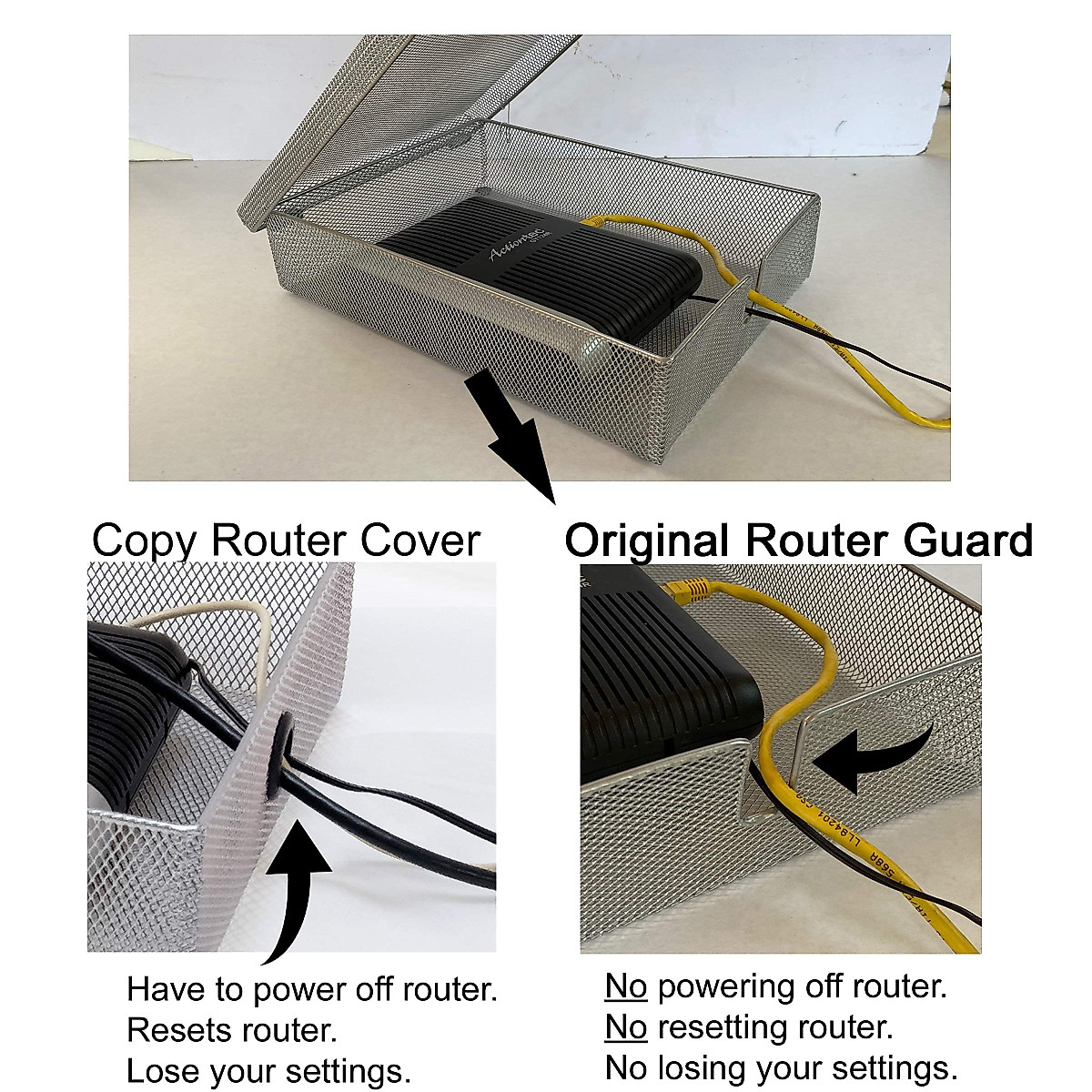 WiFi Router Cover Guard - Shields You from the EMF from your router while you can still use your router