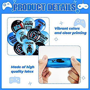 Video Game Balloons Gamer Birthday Party Balloons Gaming Latex Balloon Game Controller Balloon Garland Arch Kit for Kids Boys Girls Game Themed Party Supplies Game On Level Up Party Decorations