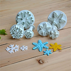 LSTCPGLAI 6-Piece Clay Cutters Embossing Tool Set - Fondant Cookie Cutter Cupcake Decorating Tools for Wedding, Birthday, Baby Shower, Party