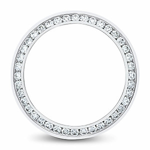 Ewatchparts 3ct Channel Diamond Bezel Watch Part Compatible With Rolex Submariner, GMT Master 2, Daytona