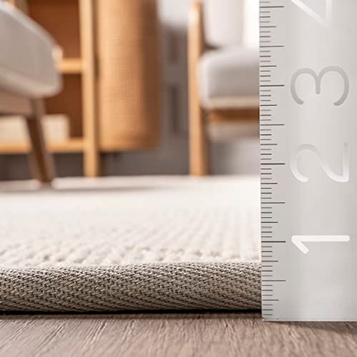 nuLOOM Kalona Nautical Wool and Sisal Area Rug, 8' x 10', Cream