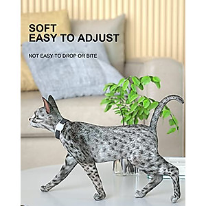 2 Pack Airtag Dog Collar Holder for Apple Tag, Air Tag Dog Collar Siulicone, Airtag Cat Collar, Anti-Lost Air Tag Case Holder Compatible with Cat Dog Collars Charms & Pets Accessories (Black&White)