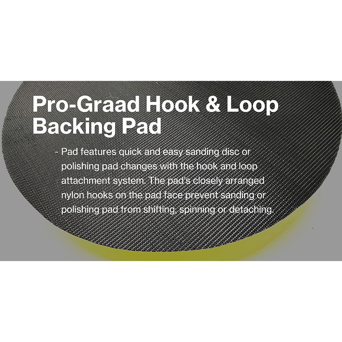 Pro-Graad 7" Hook and Loop Backing Plate for Sanding, Polishing Buffering Pads, Backer Pad with 5/8”-11 (5/8 inch TPI), 7 inch Backup Pad for Angle Grinder Drill Polisher Buffer