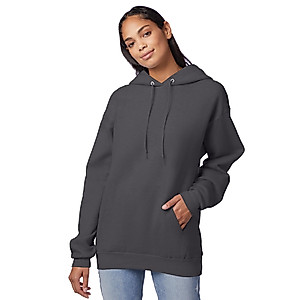 Hanes Men's Pullover EcoSmart Hooded Sweatshirt, Smoke Grey, X-Large
