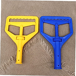 PLAFOPE 2pcs Mop Accessories Mop Heads Commercial Mop Bucket with Wringer Commercial Mop Handle Mops and Buckets for Floor Cleaning Janitorial Supplies Mop and Bucket Spray Water Vessel