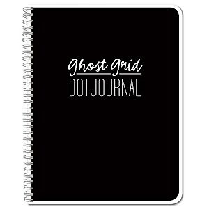 BookFactory Ghost Grid Dot Journal/Large Bullet Notebook 120 Pages 8.5" x 11" Wire-O (JOU-120-7CW-A(DotJournalPF))