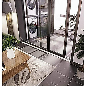 Collapsible Shower Threshold Water Dam Silicone Rubber Kitchen Water Splash Guard,Frameless Shower Threshold Door Bottom Seal Strip Water Barrier for Sink Retaining Dam Strip for Countertop (39Inch)