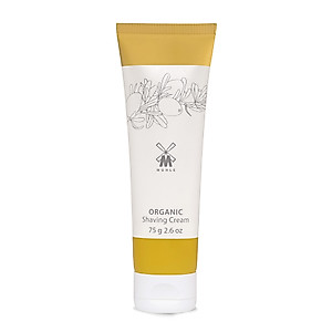 MÜHLE Organic Shaving Cream | Natural Shaving Cream with Argan Oil & other Essential Oils | TSA Travel Size Friendly | BDIH Certified | 100% Vegan | 75mL (2.5 oz) Squeeze Bottle