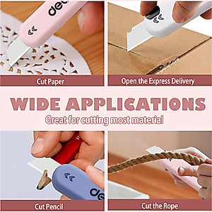 Box Opener, 3pcs Package Opener, 180° Tail Utility Rotating Knife, Cardboard Cutter With 1.5cm Blades, SK5 Blade Cutting, Box Cutter For Letter, Carton, Paper, Wallpaper, For Office And Home Use