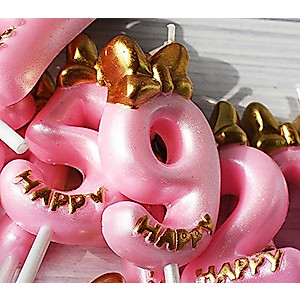 Gold 1 Candle Birthday Girl,Golden First 1st Birthday Candle Girl for Cake Topper, Number 1 Cake Topper Gold, 1th Birthday Party for First 1 Year Old Cake Candle (Number 1)