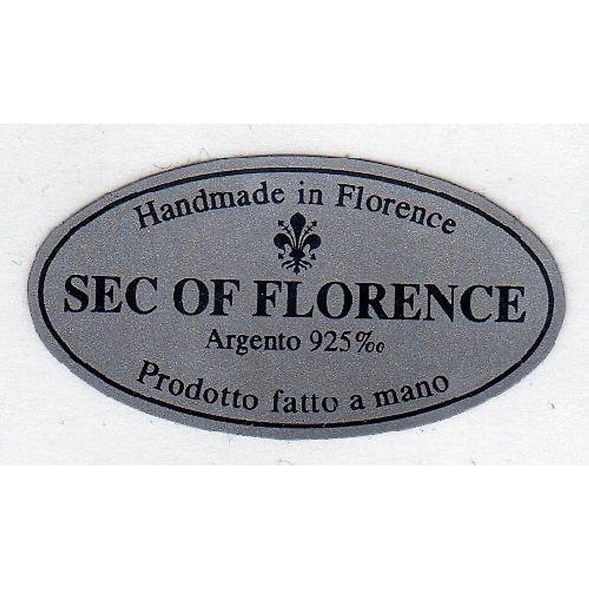 SEC OF FLORENCE 7"x5" in Hallmarked Solid Sterling Silver 925 Photo Picture Frame with Mahogany Wood Back 7370/13X18