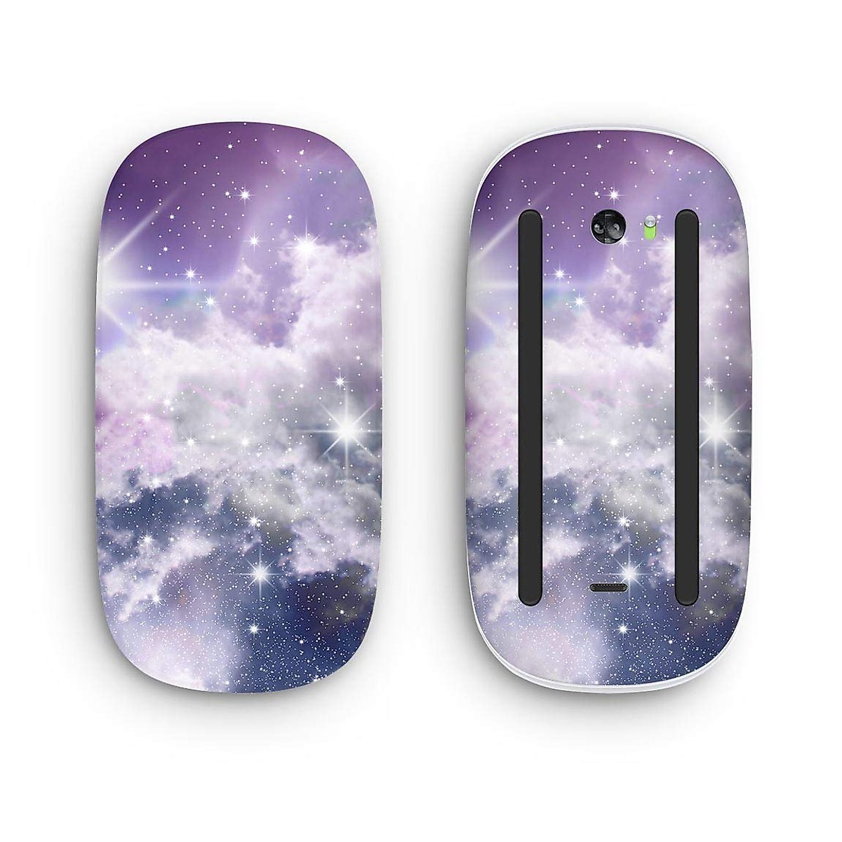 Design Skinz Sparkly Space Vinyl Decal Compatible with The Apple Magic Mouse 2 (Wireless, Rechargable) with Multi-Touch Surface