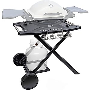 Weber Q Series Portable Grill Cart - Folding Stand for Q1200, Q1000, Q2200, Q2000, Q2400 - Outdoor BBQ