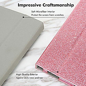 Caweet Joy Tab 2 / TCL Tab 8 Tablet Case, Leather Stand Cover for Alcatel Joy Tab 2 8.0" (9032Z) / Verizon TCL Tab 8 (9038s), Glitter Pink
