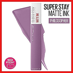 Maybelline New York SuperStay Matte Ink Un-nude Liquid Lipstick, Philosopher, 0.17 Ounce