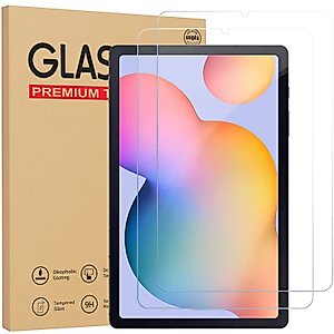 Gerutek [2-Pack Screen Protector for Samsung Galaxy tab S6 lite 10.4 Inch 2024/2022/2020(SM-P620/P625/P613/P619/P615/P610)[Ultra Clear] [Anti Scratch] for Galaxy Tab S6 Lite Tempered Glass Film