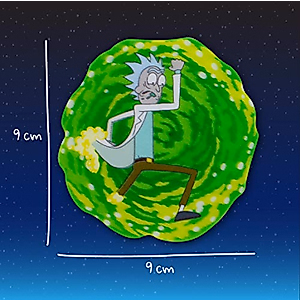 Paladone Rick and Morty 3D Set of 4 Drink Coasters, Multi Colored, 4 Count