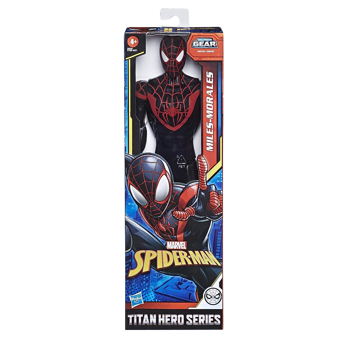 Spider-Man Marvel Titan Hero Series Mile Morales 12"-Scale Super Hero Action Figure Toy Great Kids for Ages 4 & Up