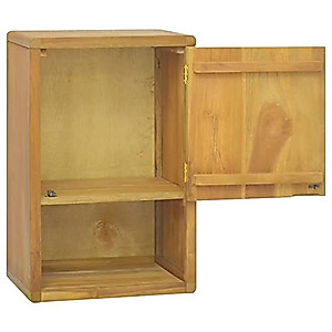 Makastle Wooden Wall Cabinet 17.7"x11.8"x27.6" Decorative Rustic Cabinet with Shelves, Wall Mounted Bathroom Cabinet, Wood Hanging Medicine Cabinet for Living Room, Entryway, Kitchen