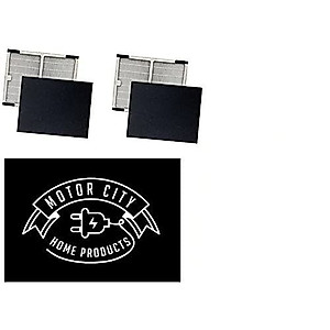 2-Pack PREMIUM Idylis A Hepa Air Purifier Filter PLUS 2-Pack Carbon comparable filters for IAP-10-100, IAP-10-150, AC-2119; Motor City Home Products Quality Replacement