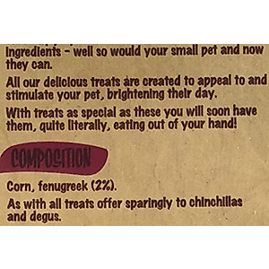 Rosewood Pet 1 Pouch Fenugreek Crunchies Food For Small Animals, 200G