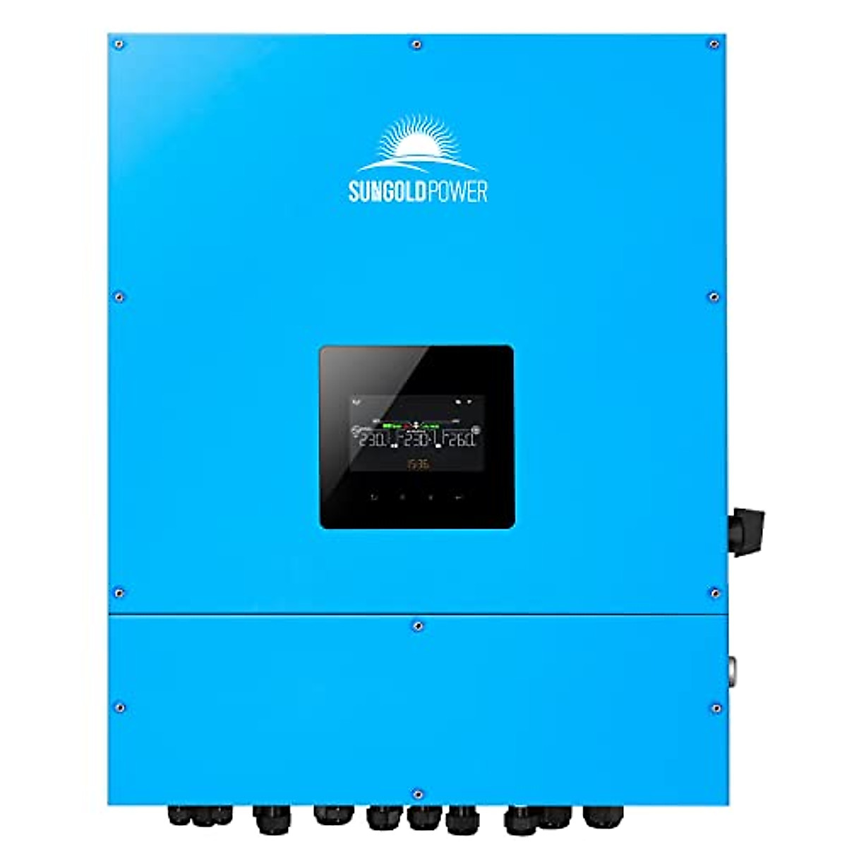 SUNGOLDPOWER UL1741 6000W 48Vdc Hybrid Solar Inverter, AC 240V Input, AC 120V/208V/240V Output Split Phase Inverter, AC Coupled, IP65 Rating Waterproof Inverter for Grid Tied and Off Grid System