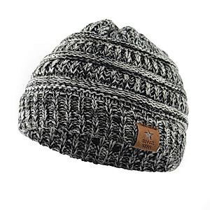 Zando Baby Beanies Infant Toddler Winter Hat Soft Warm Knit Hats Caps for Boys Black, Light Grey, Black White One Size