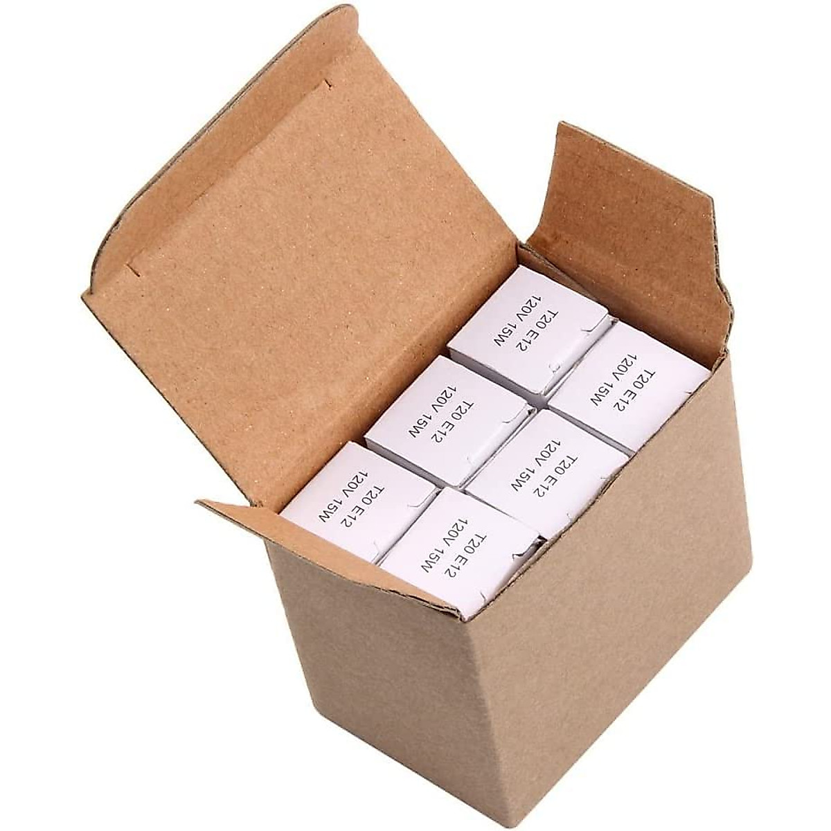 Parts Express Himalayan Salt Lamp Bulbs Original Salt Lamp, 6Pack E12 Candelabra Base Replacement Light Bulbs, 15 Watt Incandescent Bulbs for Plug-in Night Light (6, E12 15W T20)