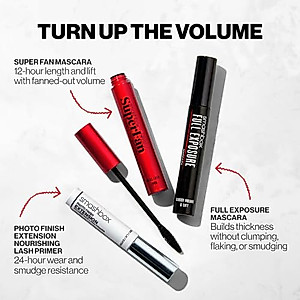 Smashbox Full Exposure Lash Volumizing Mascara, Natural Looking Length & Volume, No Clumping or Flaking
