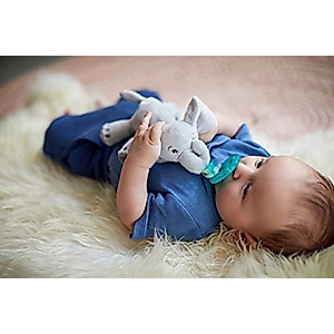 Philips AVENT Soothie Snuggle Pacifier Holder with Detachable Pacifier, 0m+, Elephant, SCF347/03