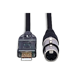 Hosa UXA-110 XLR3F Type A TRACKLINK USB Interface, 10 Feet (UXA110)